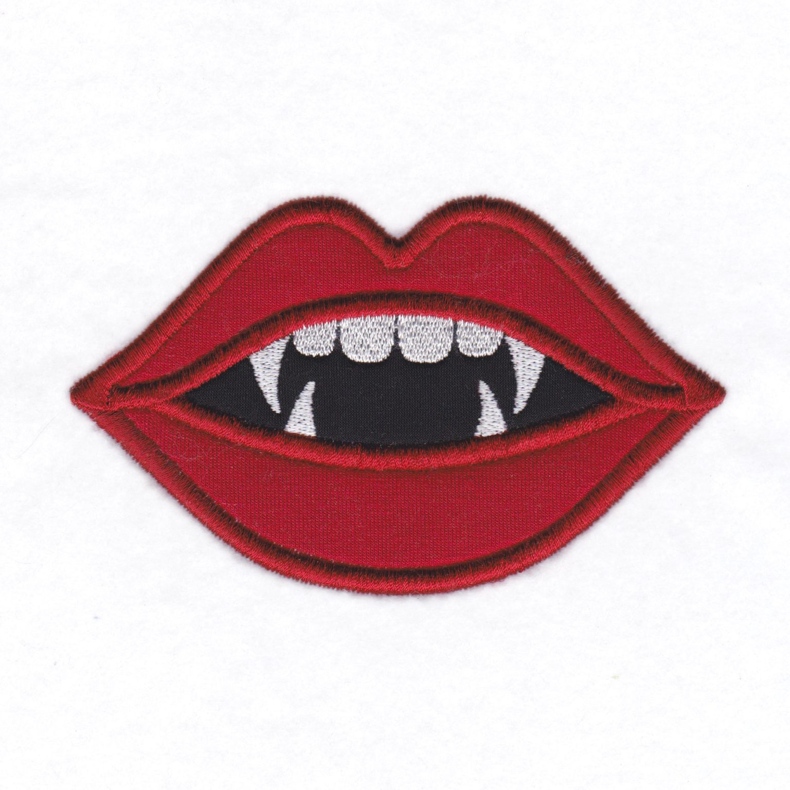Vampy Mouth Applique - Couture Princess Embroidery