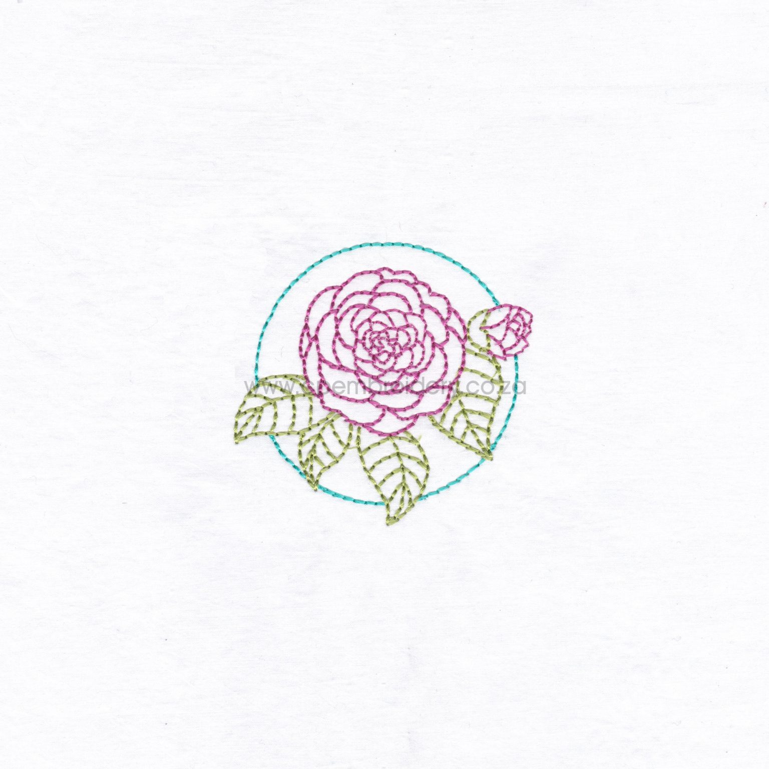 Floral Circle Outline Flowers Small (6 designs) - CPEmbroidery Designs