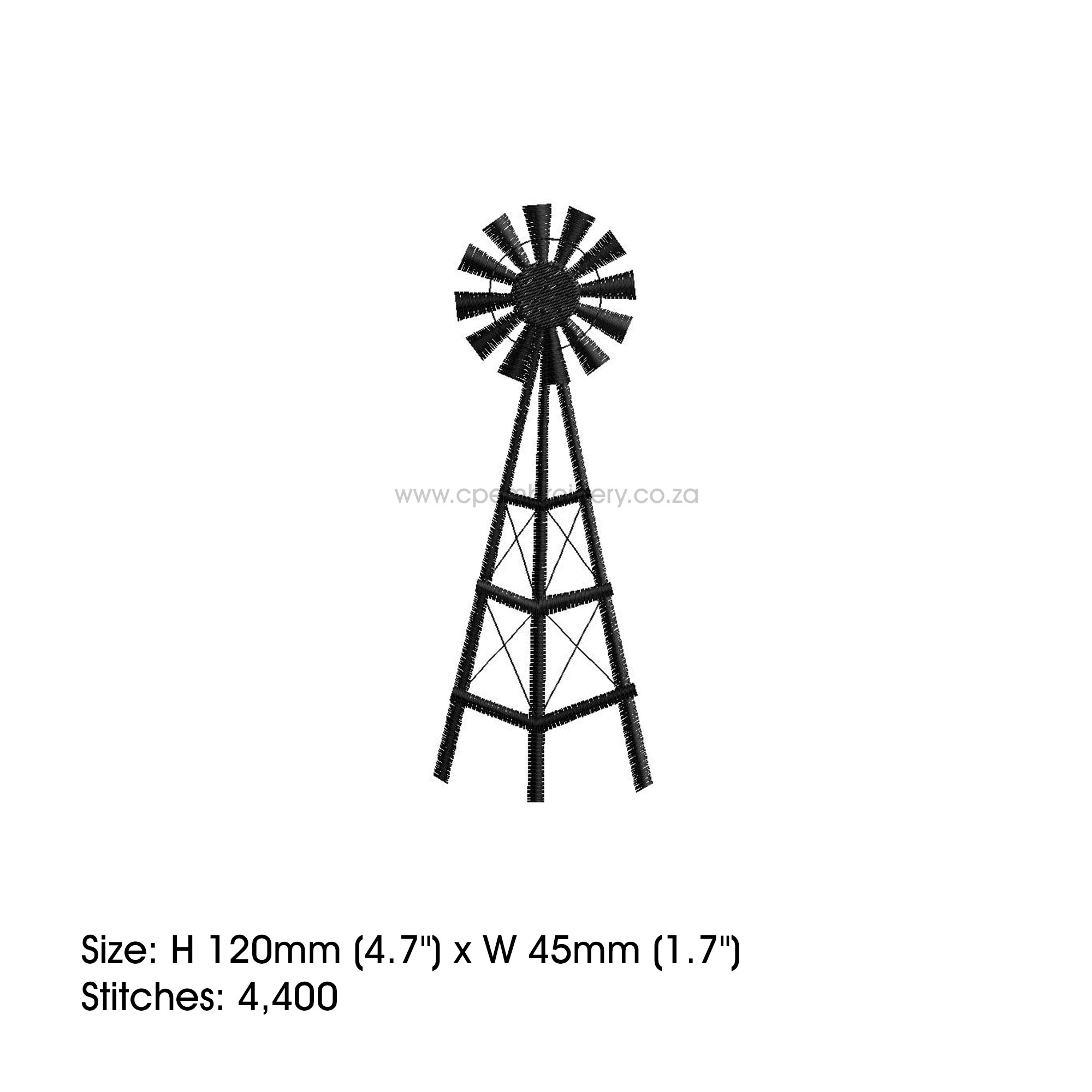 Simple Farmhouse Windmill - Couture Princess Embroidery